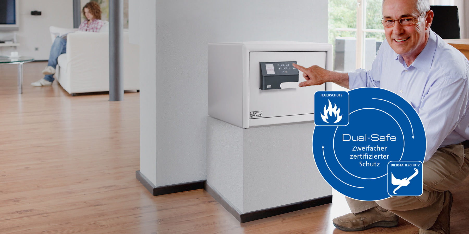 BURG-WÄCHTER Tresor Dual-Safe – Doppelte Sicherheit